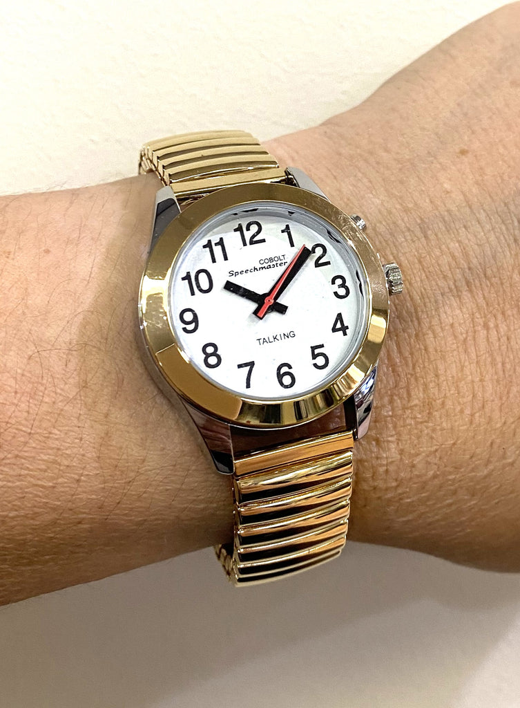 32mm Gold Talking Large Faced Watch – VisAbility Ltd - Living Aids