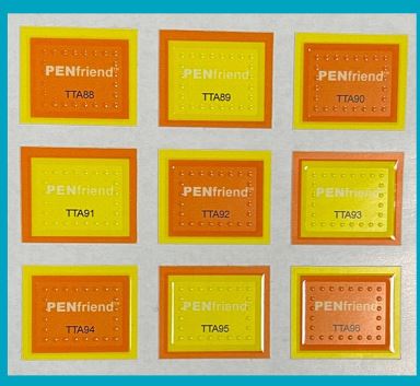 Tactile PenFriend Labels Pack A – VisAbility Ltd - Living Aids