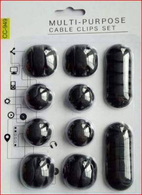 10 units of Wire/Cord/Cable Clips – VisAbility Ltd - Living Aids